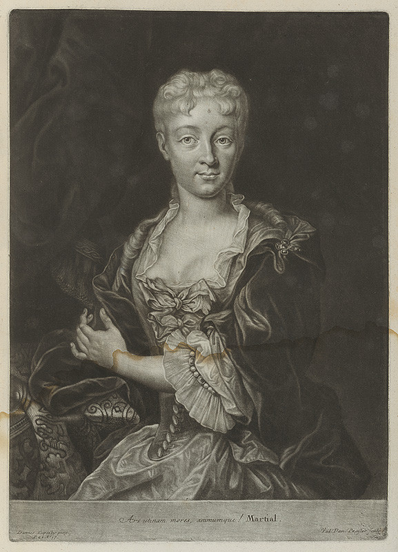 Ján Kupecký, Valentin Daniel Preissler – Portrét manželky baróna J. F ...