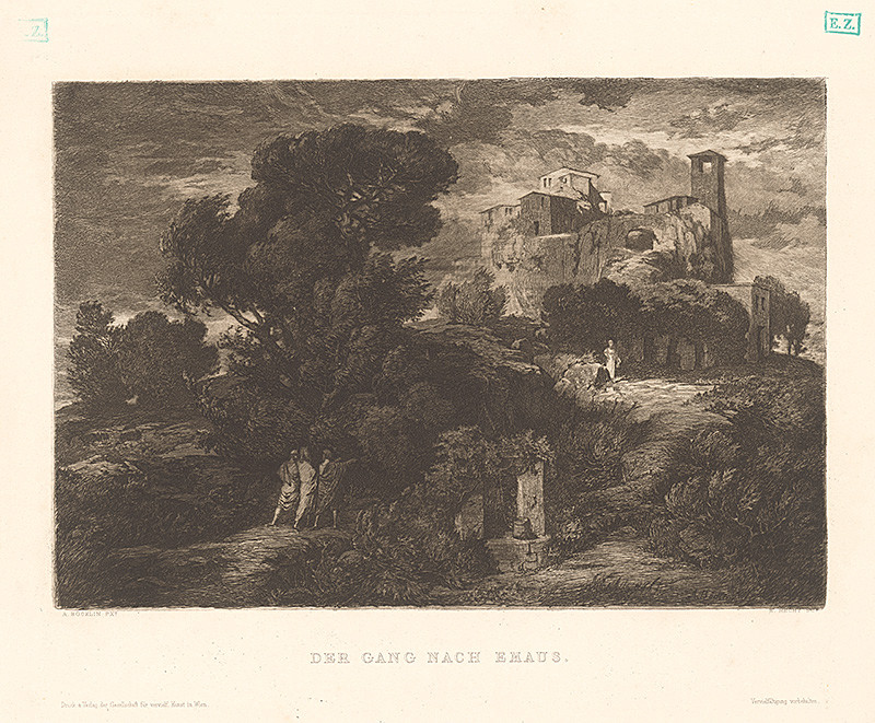 Wilhelm Hecht, Arnold Böcklin – Cesta do Emaus | Web umenia