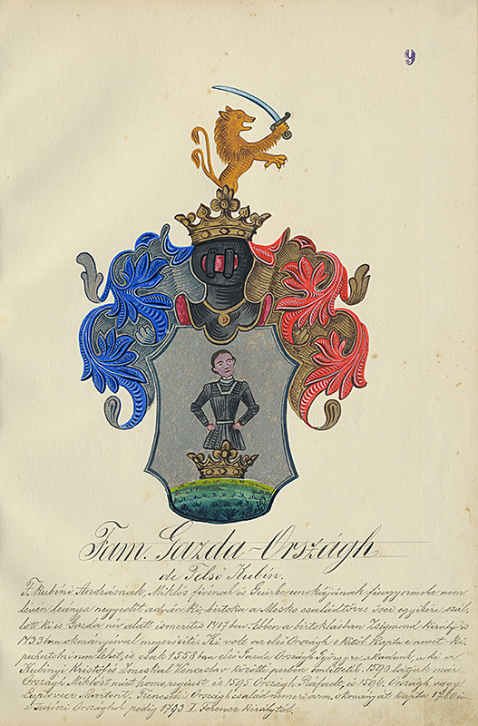 Adolf Medzihradský – Erb rodiny Országhovcov | Web umenia