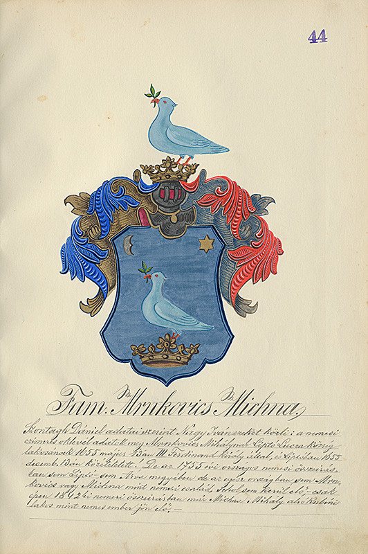 Adolf Medzihradský – Erb rodiny Mrnkovičovej Michnovej | Web umenia