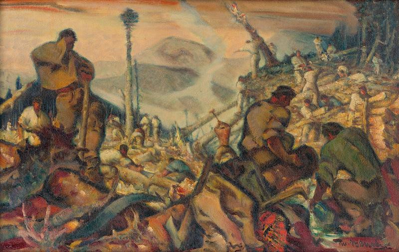 Martin Benka - Drevorubači | Web umenia