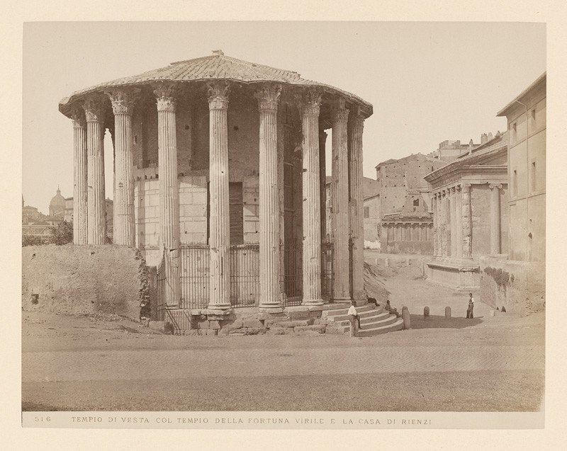 Neznámy autor - Rím. Vestin chrám (Tempio di Vesta) | Web umenia