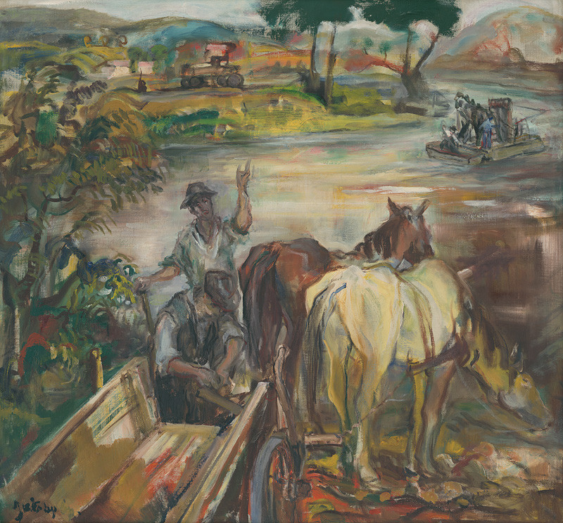 Július Jakoby – Štrkári | Web umenia